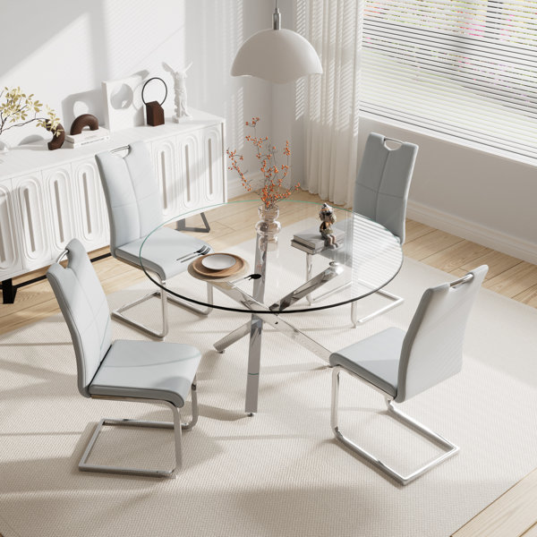 Mercer41 Rutgers 47.2 L x 47.2 W Dining Set | Wayfair