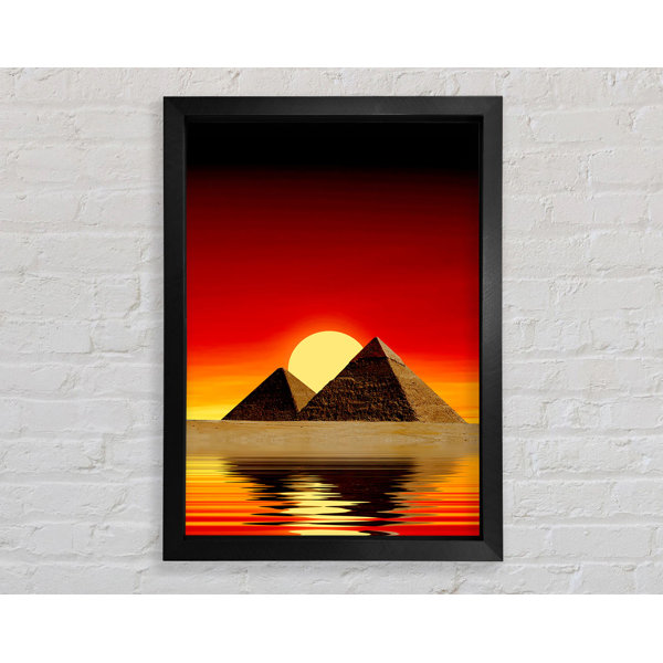 Bright Star Egyptian Pyramid Reflections - Single Picture Frame Art ...