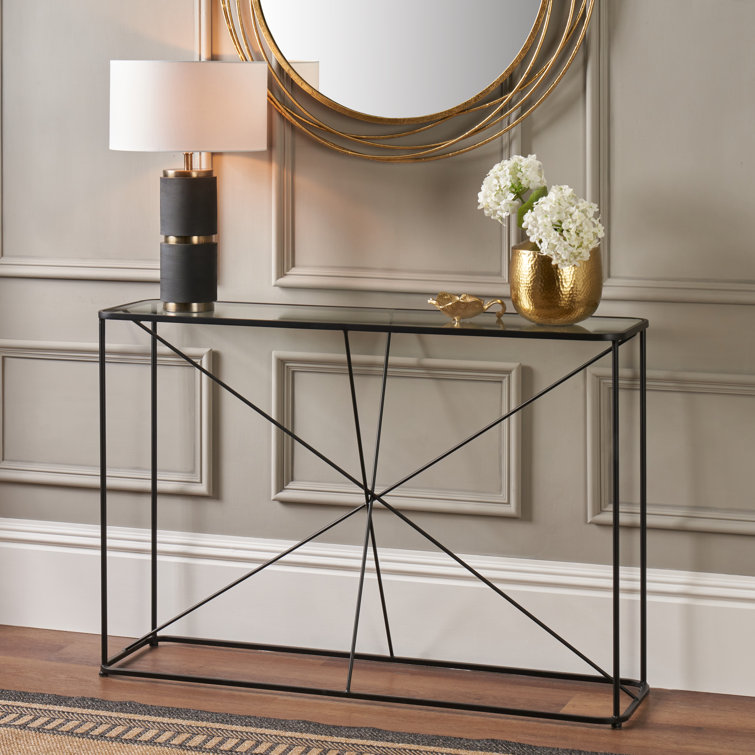 Pacific Lifestyle Roxy 120cm Glass Top Console Table | Wayfair.co.uk