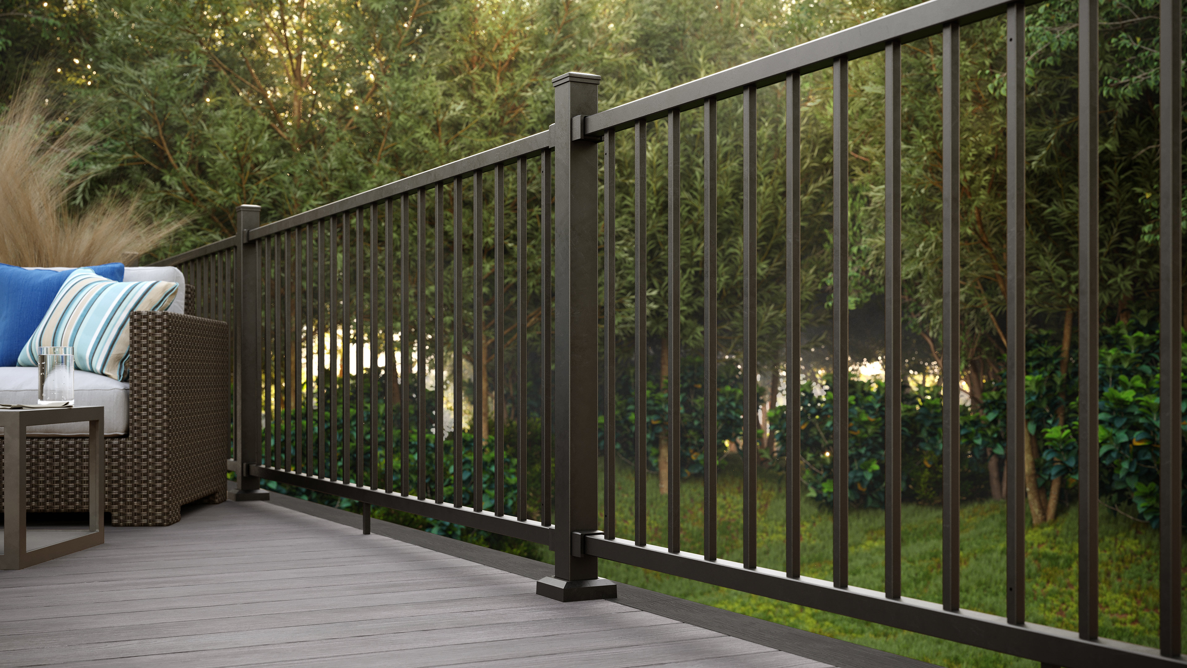 Fortress Building Products Inspire Railing Aluminum Cap Rail Clips ...