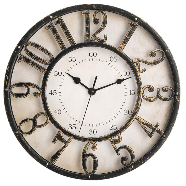 Winston Porter 12 Inch Retro Decorative Round Quartz Wall Clock | Wayfair
