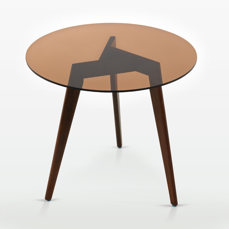 MCombo Tempered Glass Round Beveled Edge Table Top | Wayfair