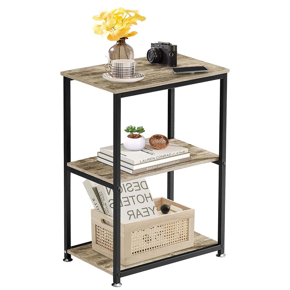 17 Stories Tall End Side Table,30" Height Nightstand With 3-Tier ...