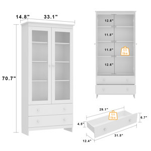 Latitude Run® Two Drawers Display Stand & Reviews | Wayfair