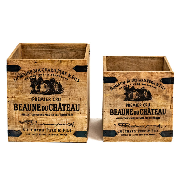 Borough Wharf 2 piece Solid wood box set | Wayfair.co.uk