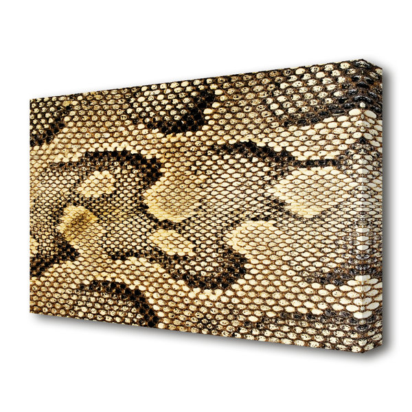 East Urban Home Snake Skin - Wrapped Canvas Print | Wayfair.co.uk