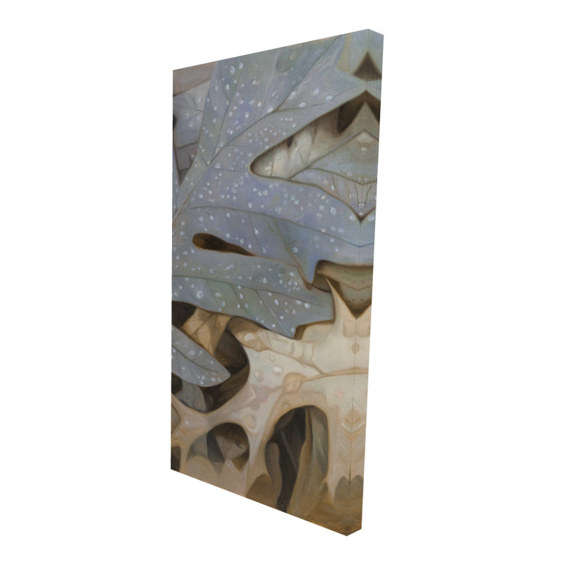 Latitude Run® Autumn Leaves - Rustic Floral Botanical Canvas for Home ...