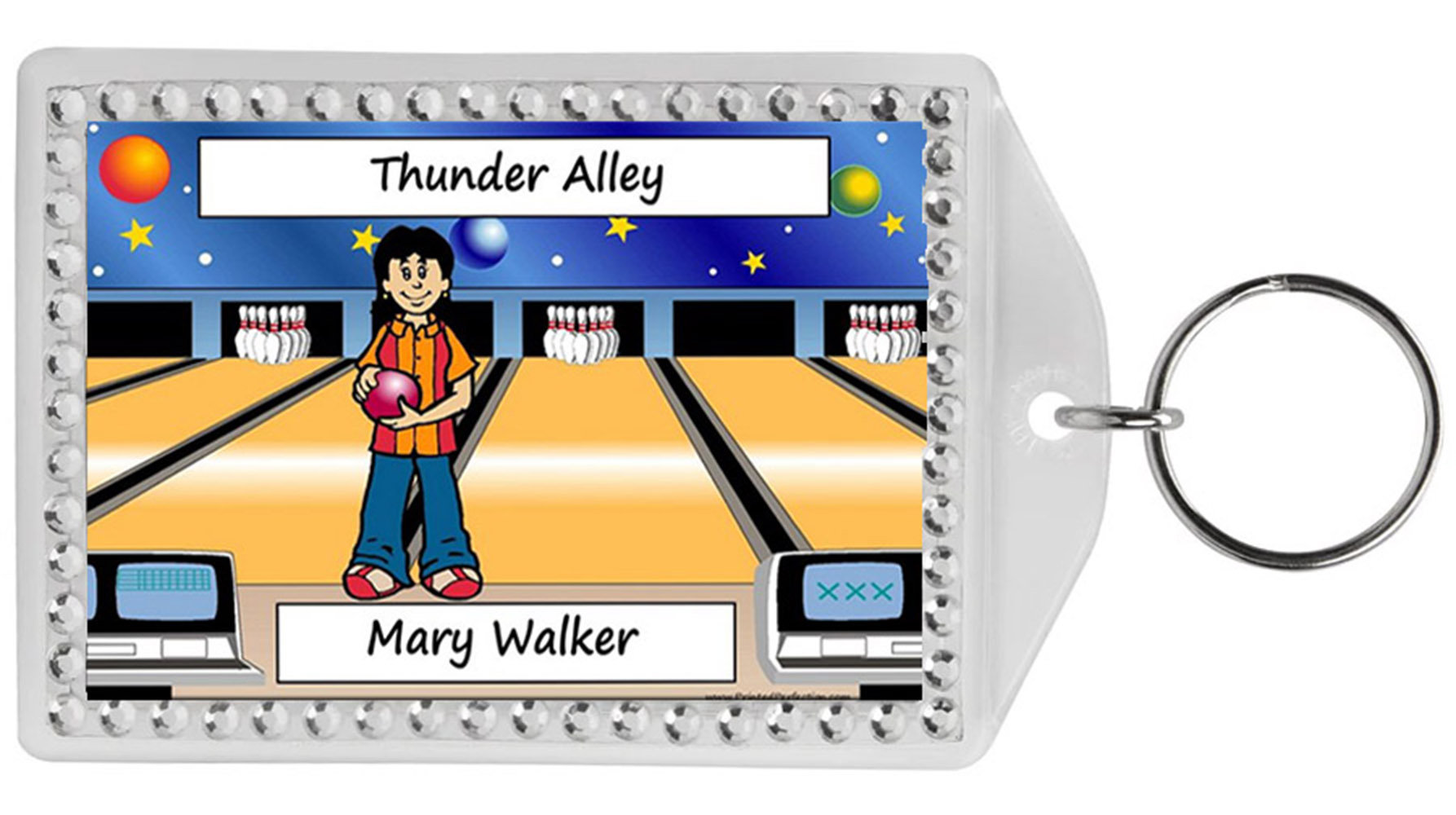 Printed Perfection Personalized Name That Toon Bowling - Female ...