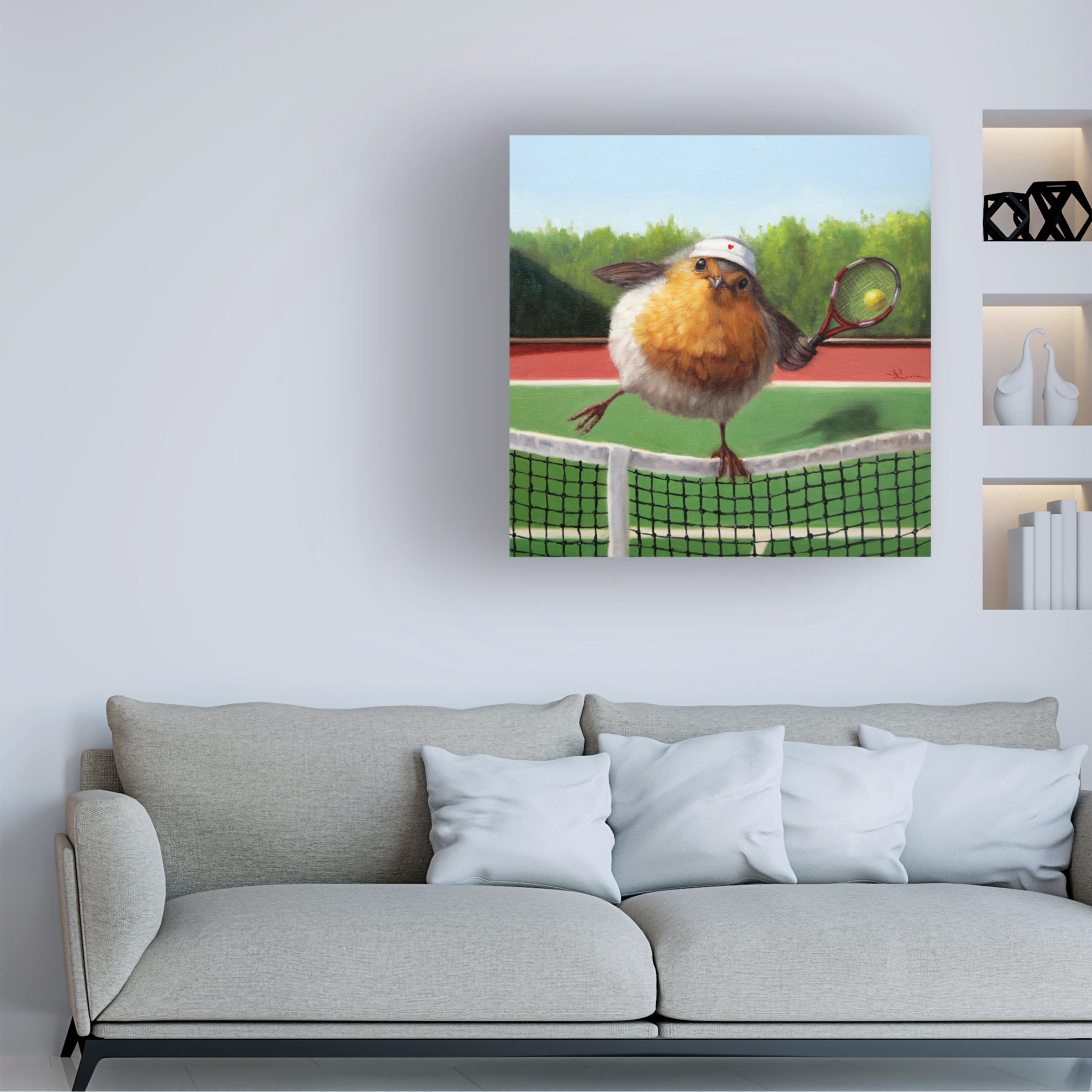 Trinx Round Robin by Lucia Heffernan - Wrapped Canvas Painting | Wayfair