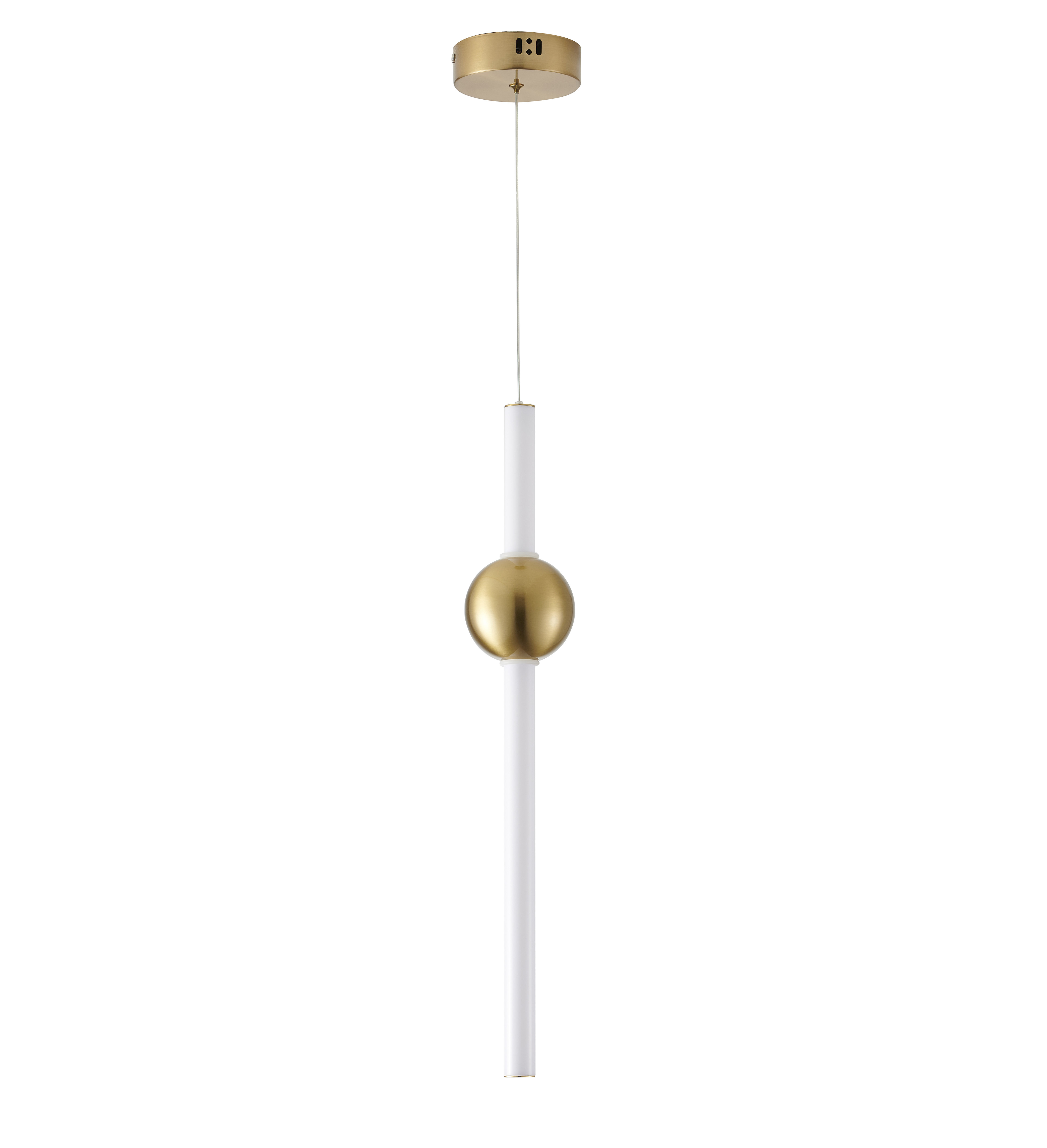 Mercer41 Donta 1 - Light Gold and White LED Single Pendant | Wayfair