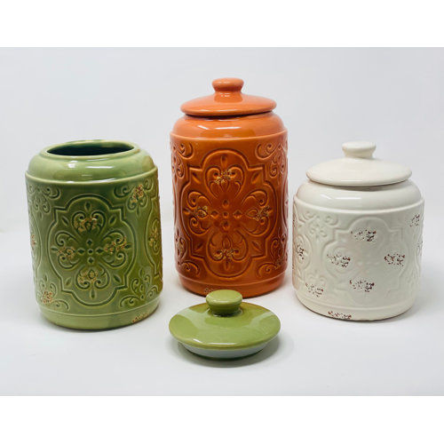 Orange Kitchen Canisters & Jars You'll Love | Wayfair