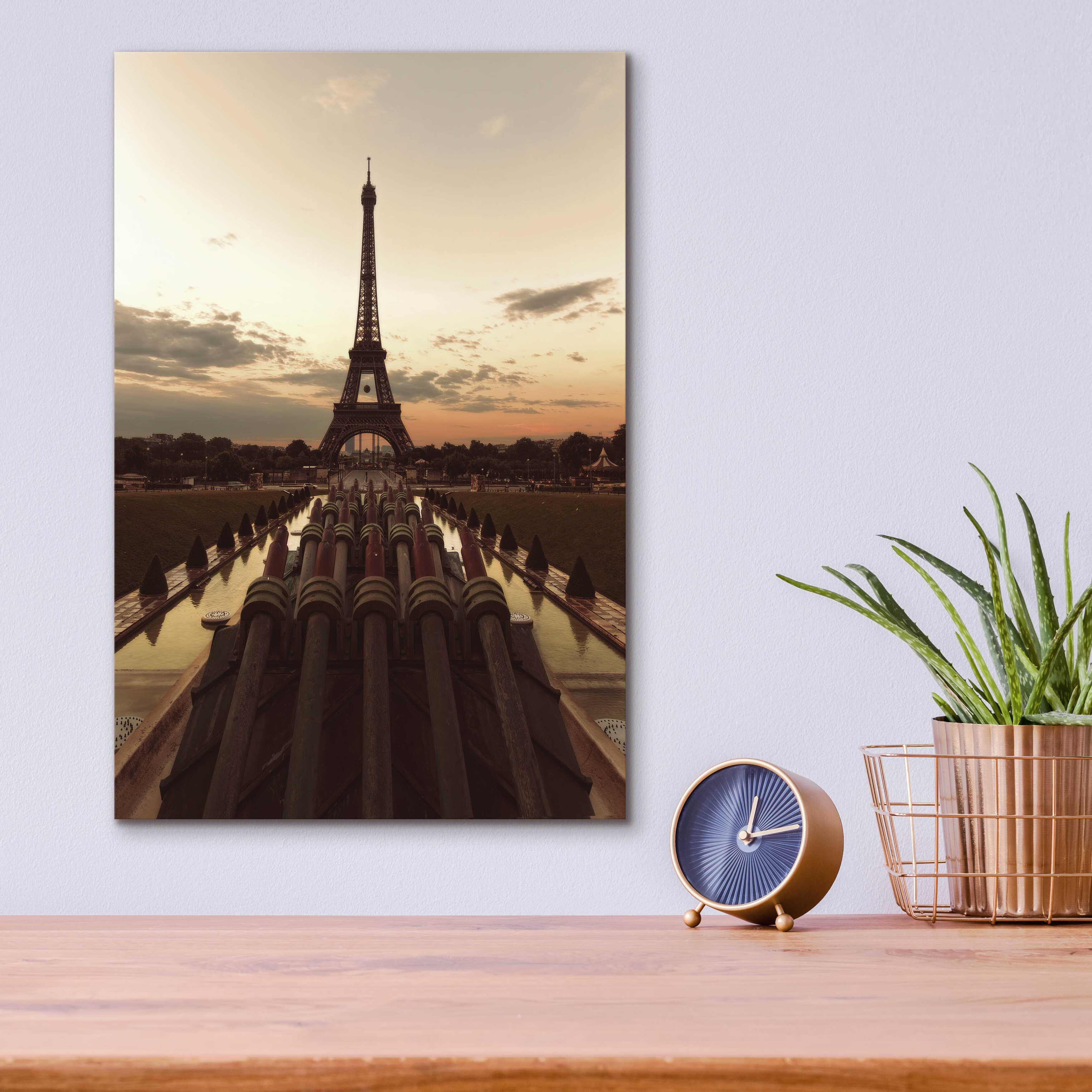 Latitude Run® Fire Eiffel tOWER - Unframed Print | Wayfair