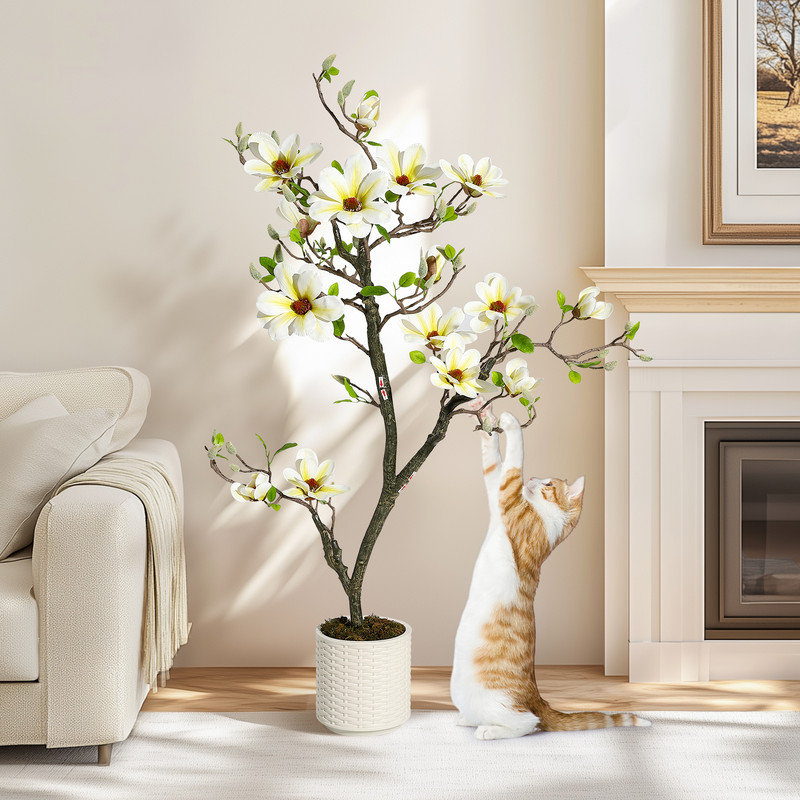 Mercer41 Artificial Magnolia Tree - Indoor Simulation Tree with ...