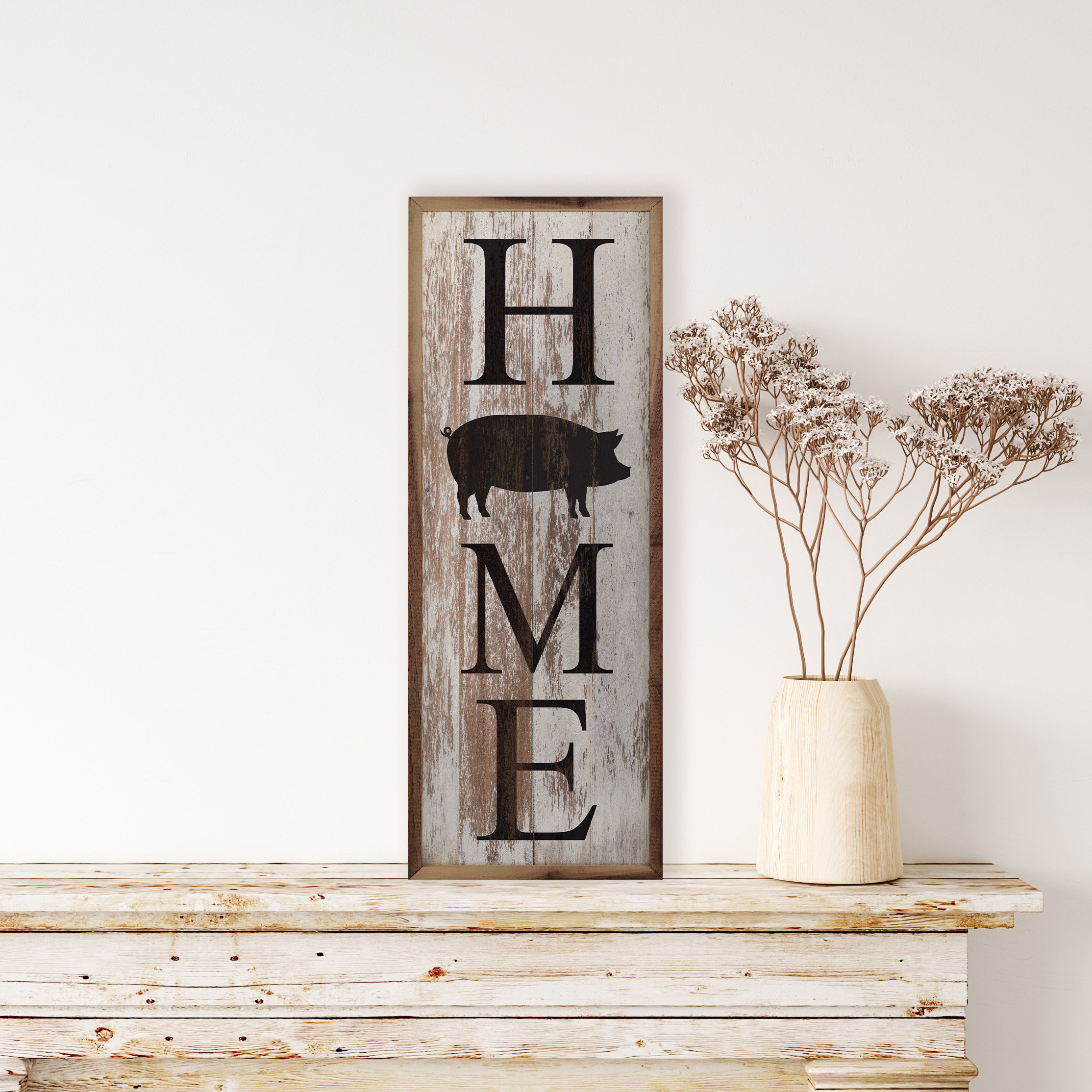 Ebern Designs Home Pig Whitewash - Wayfair Canada