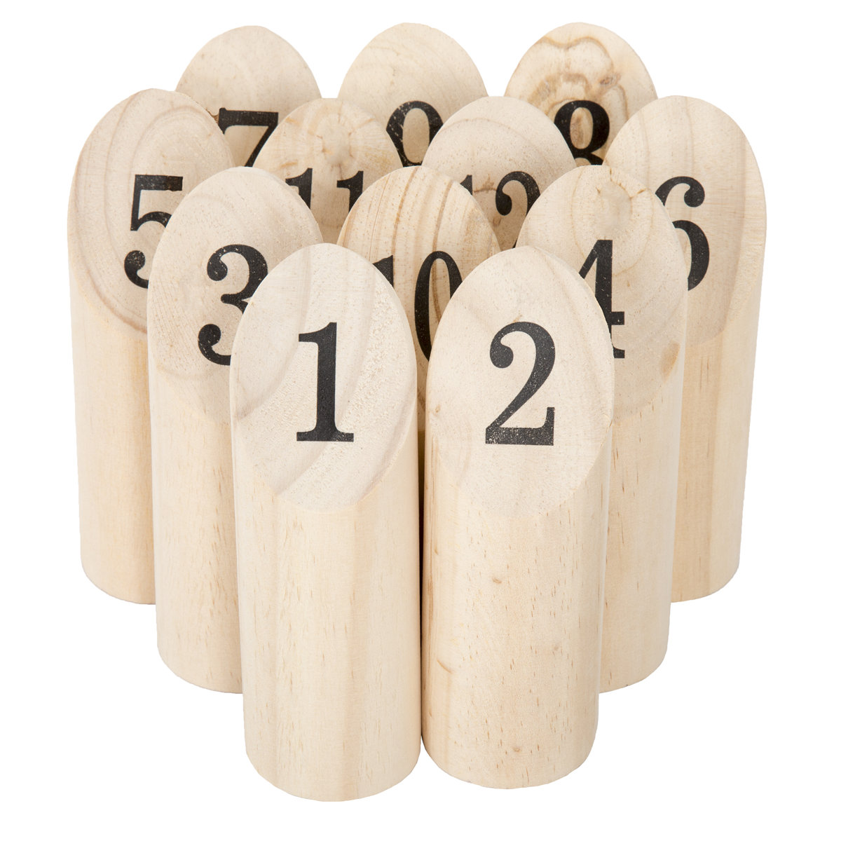 Hey! Play! 7.25" x 11" Throwing Stake and Marker Solid Wood Kubb with ...