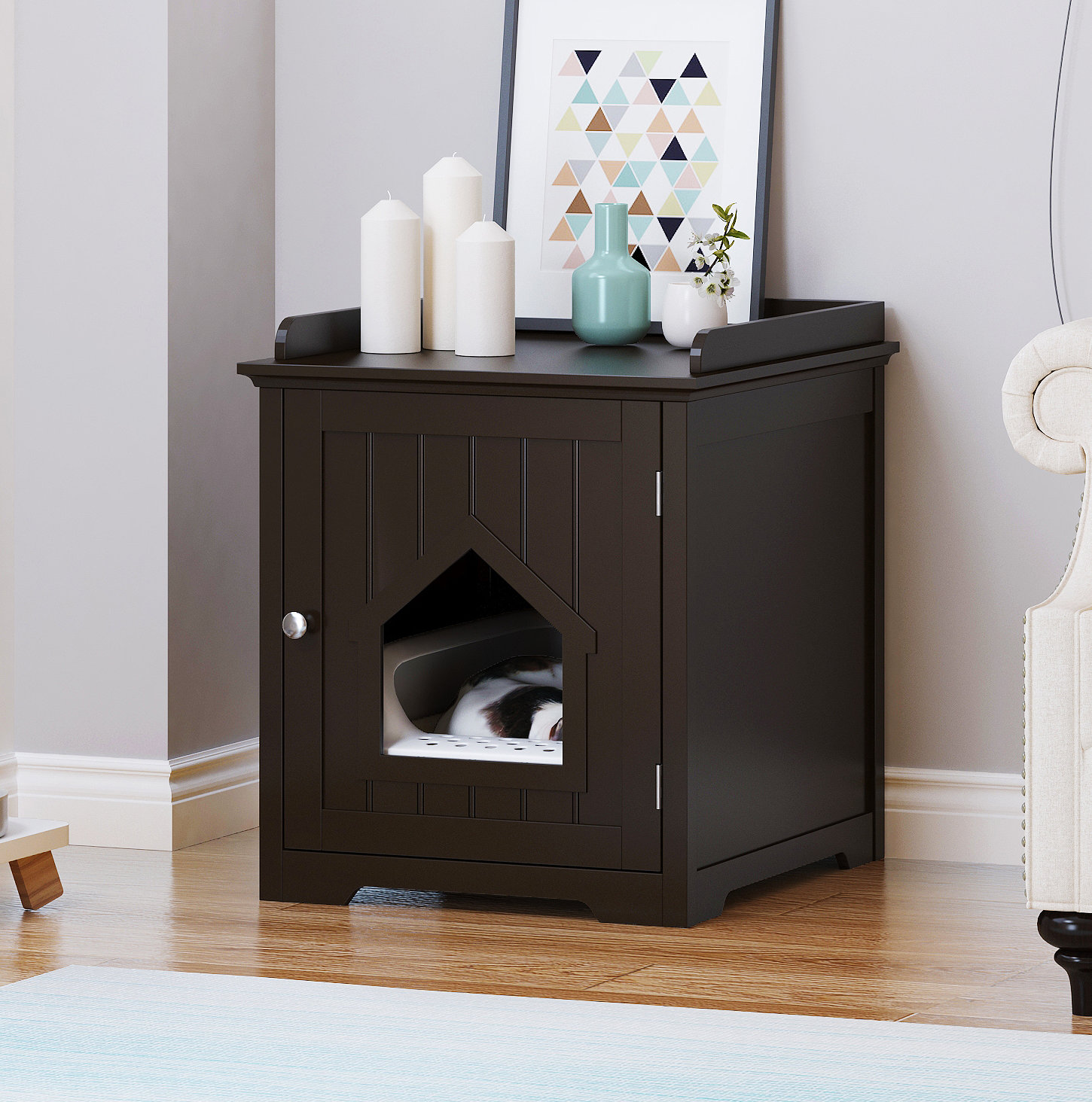 Tucker Murphy Pet™ Nahua Enclosed Litter Box Enclosure & Reviews | Wayfair