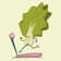 Happy Larry Lettuce Exercising Illustration | Wayfair.co.uk