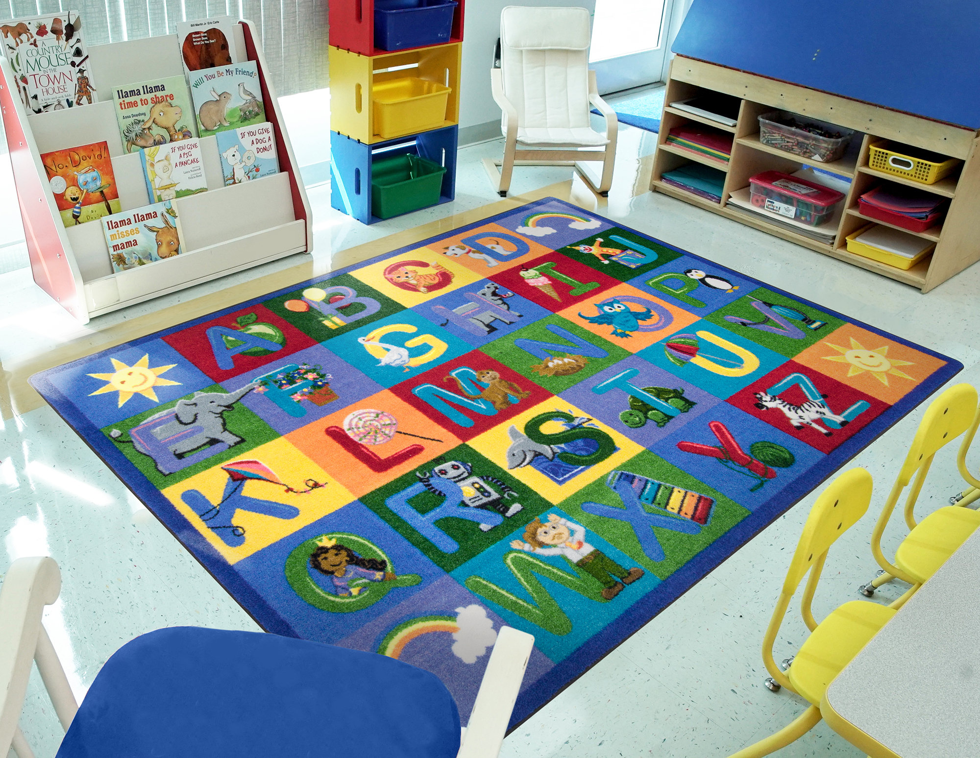 Joy Carpets Kid Essentials Learning Letter Sounds Area Rug | Wayfair
