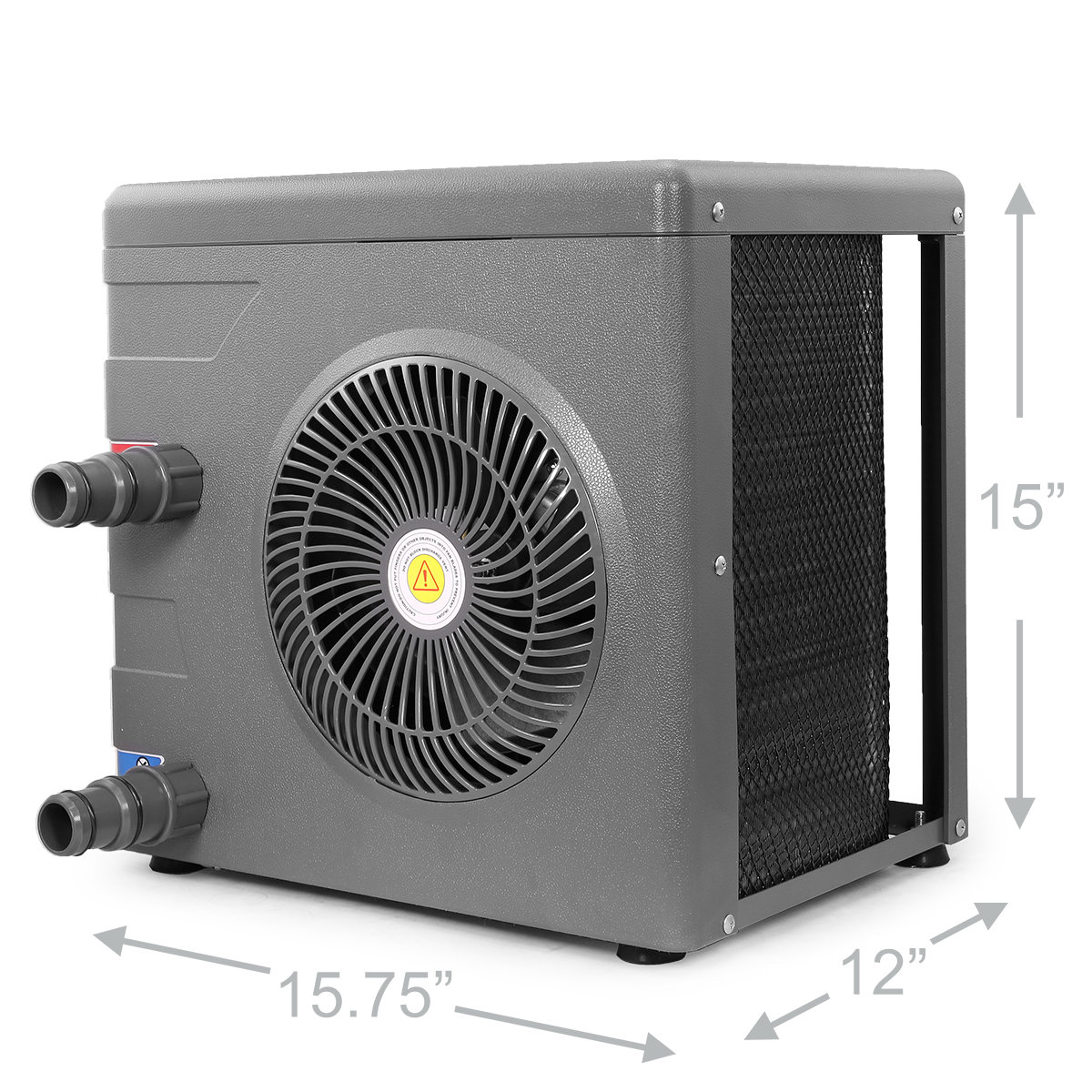 XtremepowerUS Heat Pump for Above-Ground Pools with 14,800 BTU/hr and ...