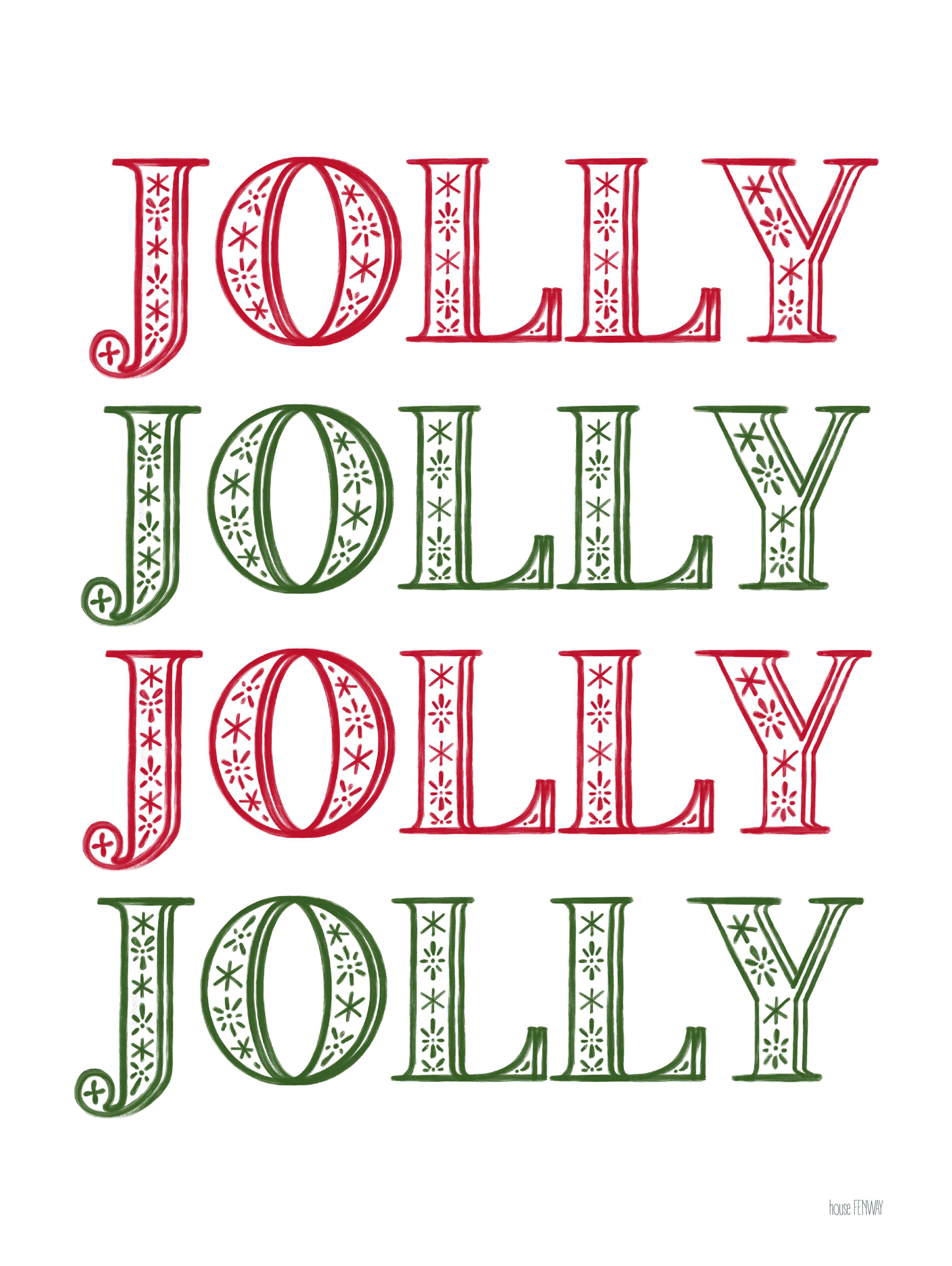 Trinx Jolly Jolly by House Fenway - Wrapped Canvas Textual Art | Wayfair