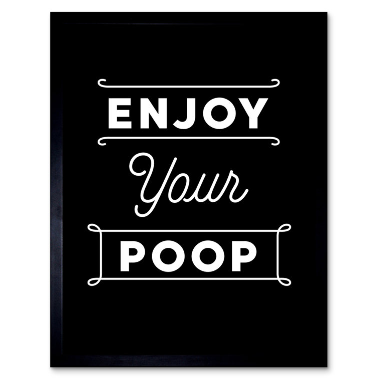 Happy Larry Luvender Enjoy Your Poop - Single Picture Frame Art Prints ...