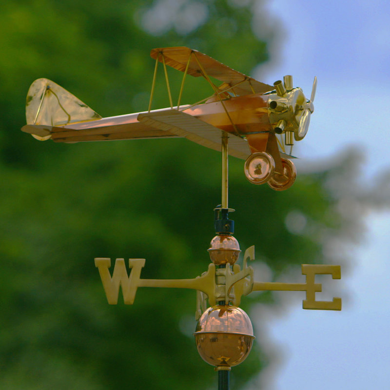 Good Directions Biplane Weathervane | Wayfair