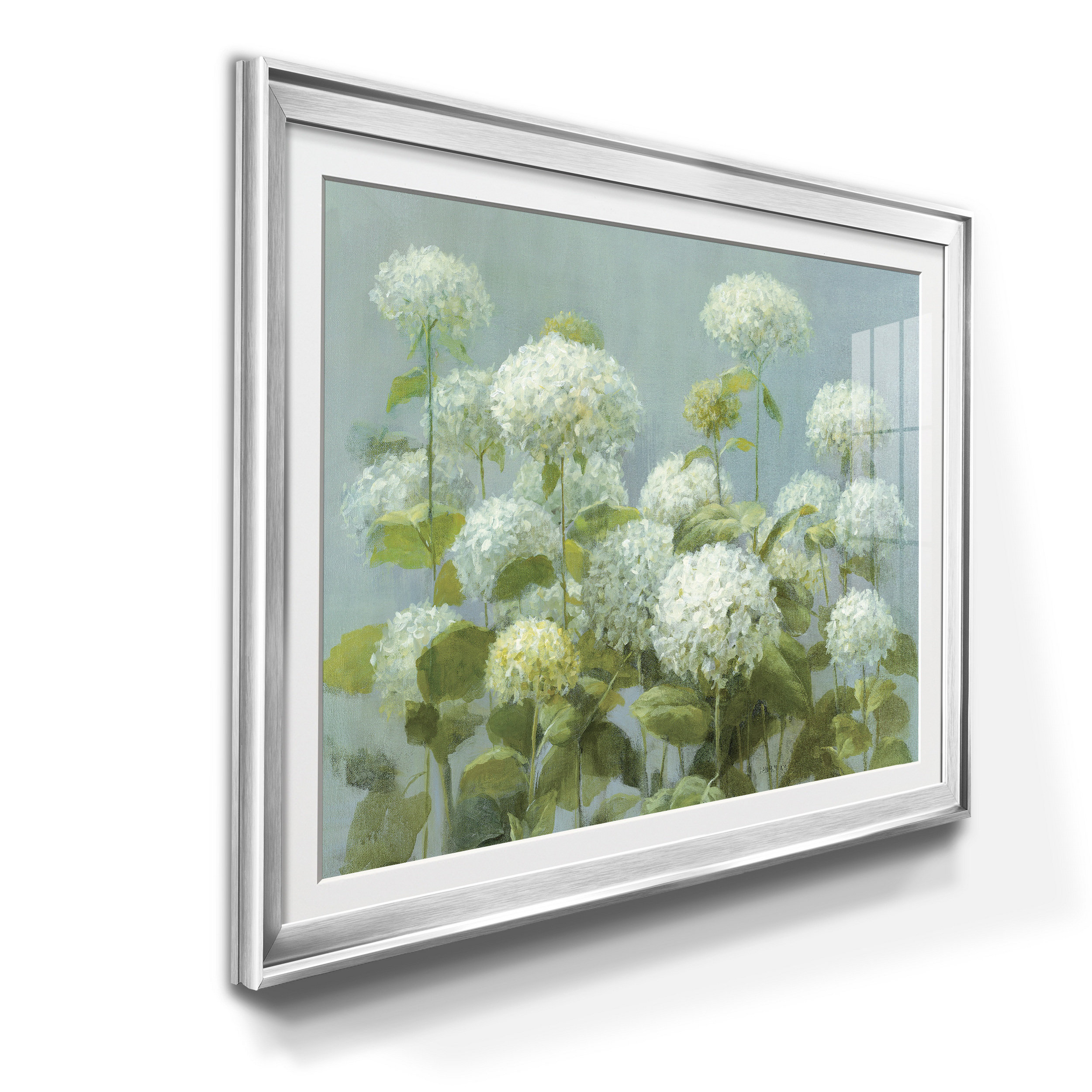 Red Barrel Studio Hydrangea Garden - Picture Frame Painting Print on ...