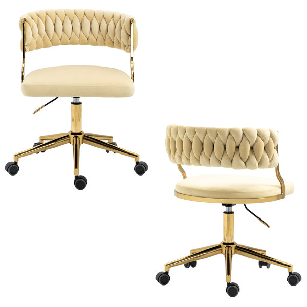 Everly Quinn Christal Velvet Task Chair & Reviews | Wayfair