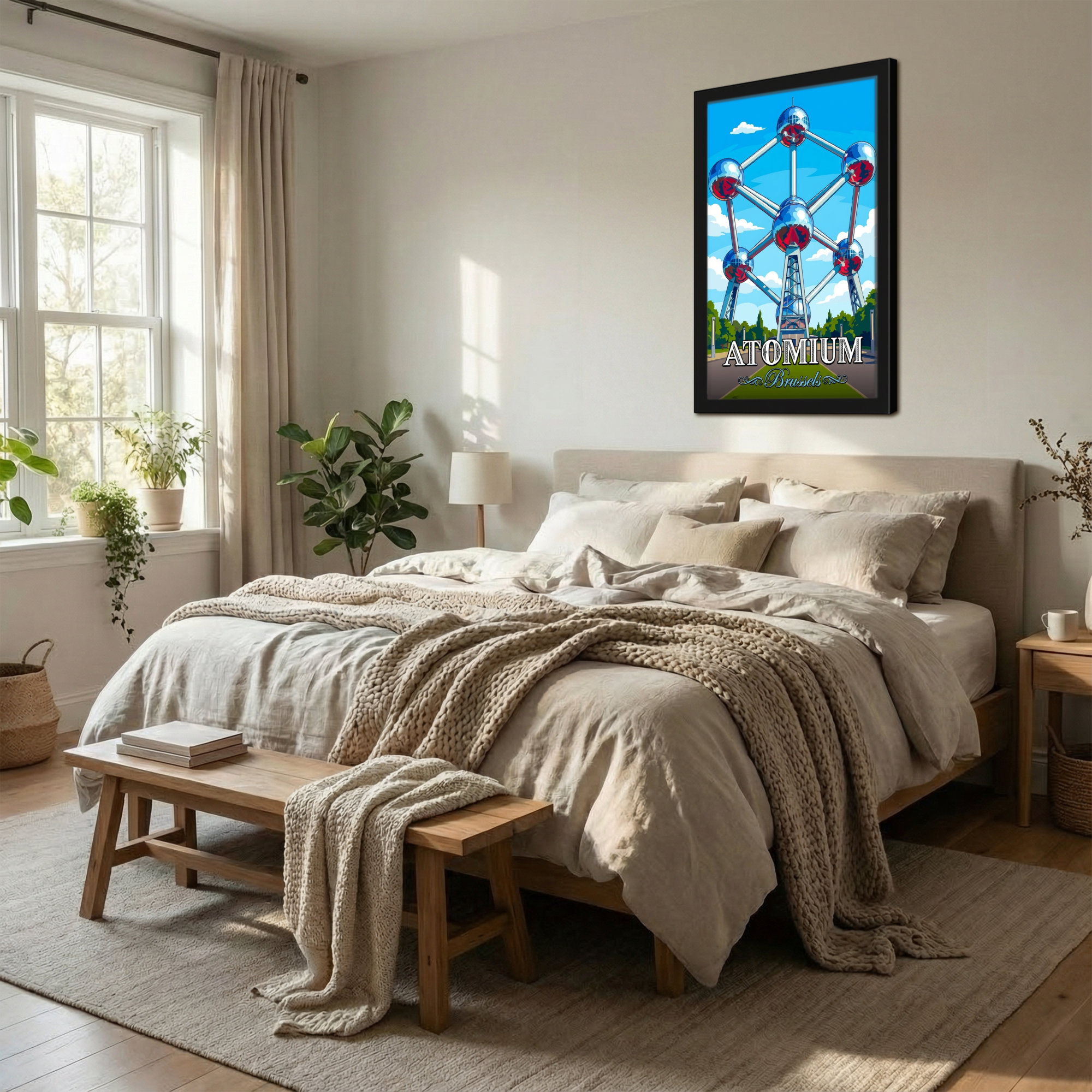 Wrought Studio Scenic & Cityscapes Atomium Brussels Structure Skyline ...