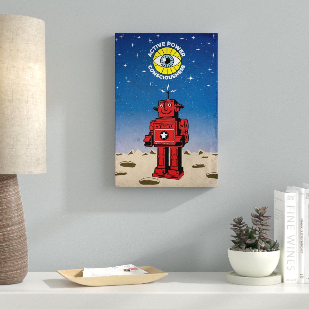 Latitude Run® APC Robot by Dean Sauls - Graphic Art Print on Canvas ...