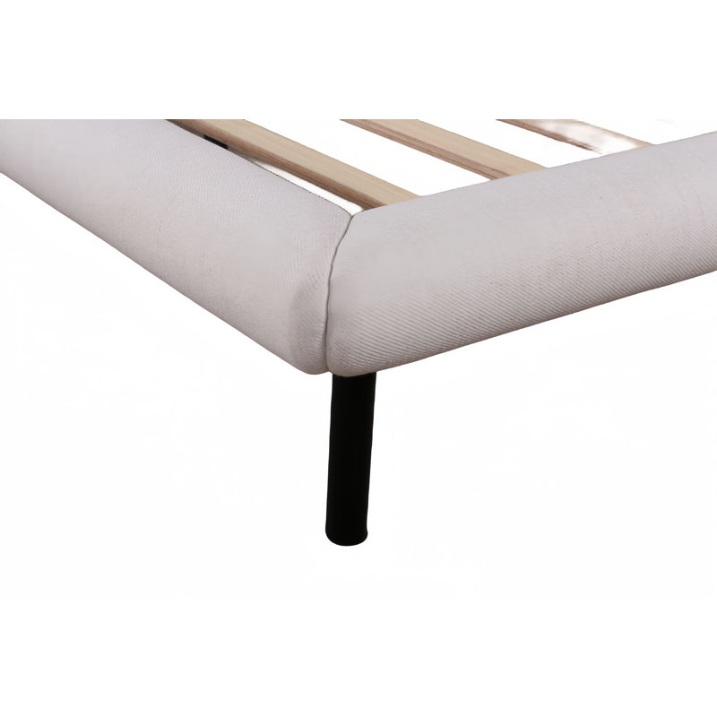 Latitude Run® Arcola Upholstered Platform Bed with Side Table & Reviews ...