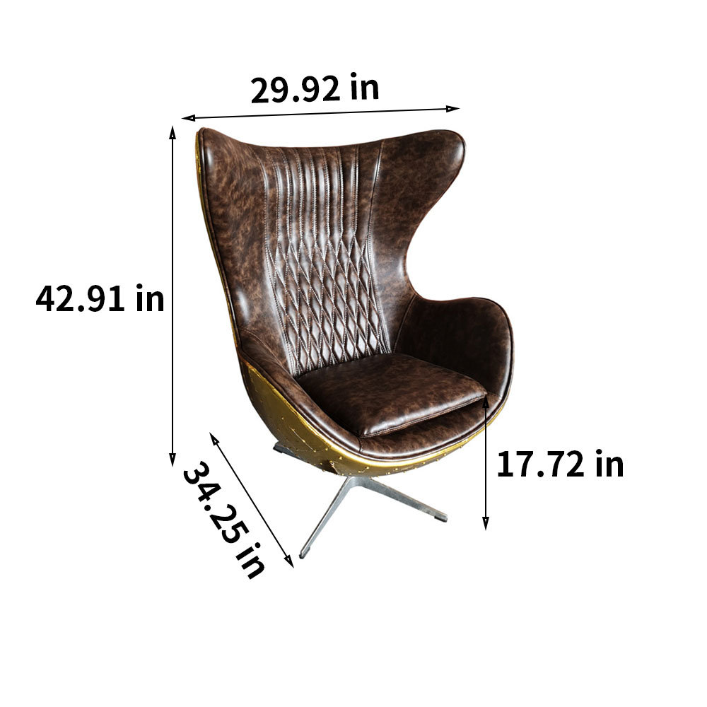 17 Stories Harare 29.92'' Wide Swivel Wingback Chair | Wayfair
