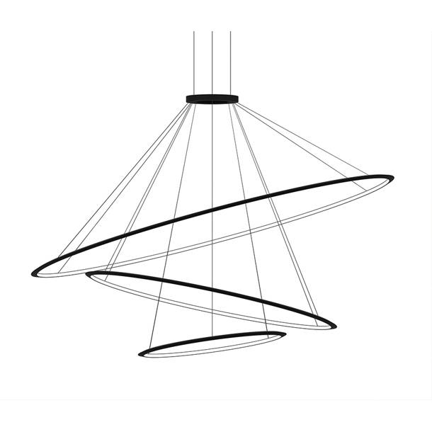 LedsC4 Circular 1 - Light Unique Geometric LED Chandelier | Wayfair