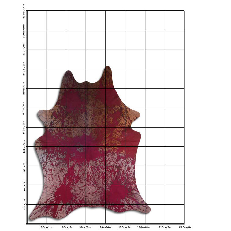 Union Rustic Izick Hand Knotted Cowhide Rug - Wayfair Canada