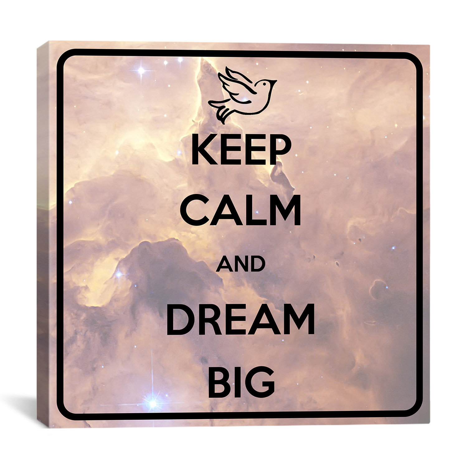 Winston Porter Keep Calm and Dream Big Graphic Art on Canvas - Wayfair ...