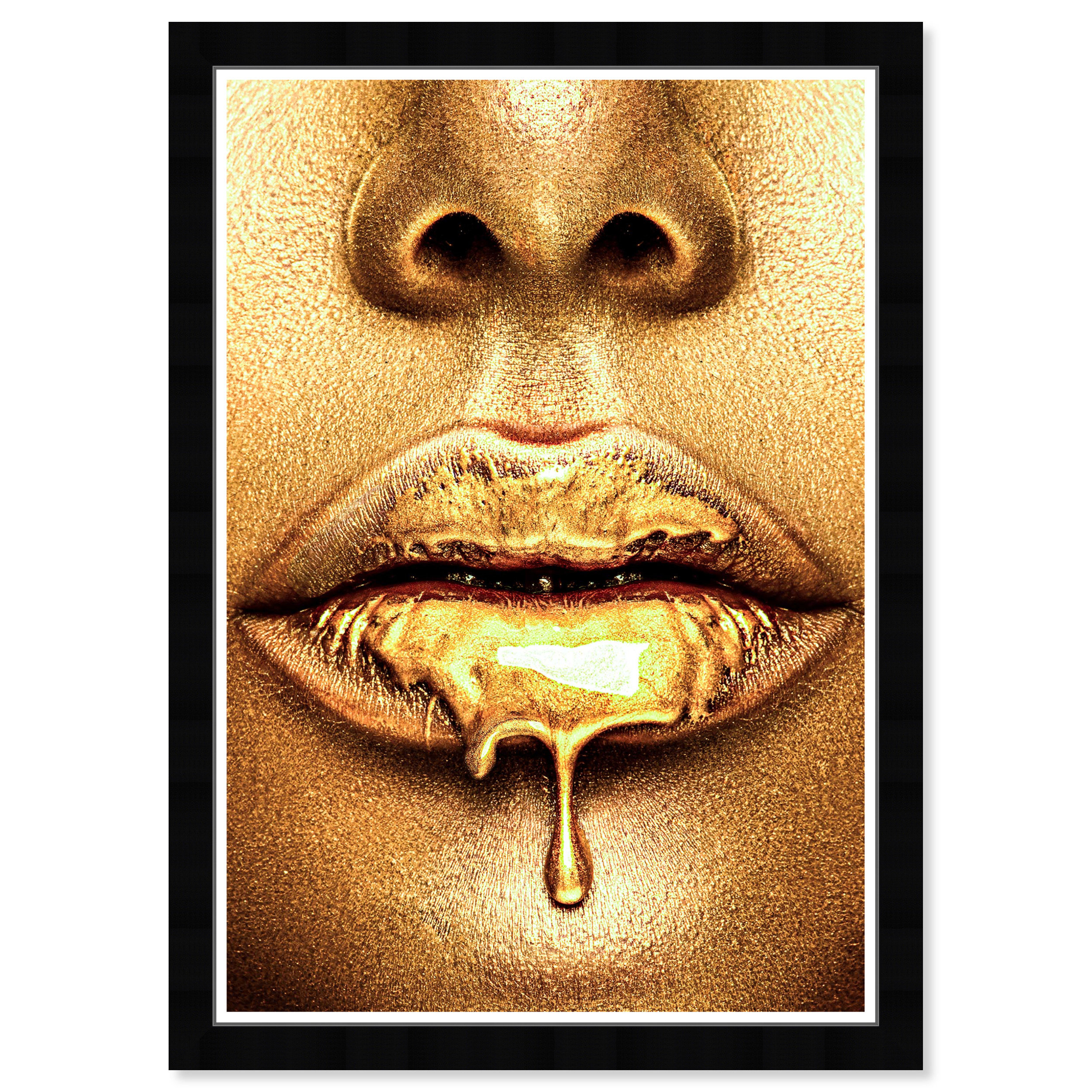 Mercer41 People and Portraits Pure Caramel Gold Glam Gold Paper Wall ...