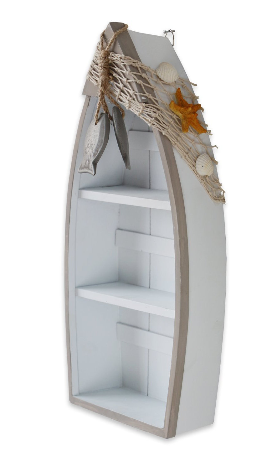 Breakwater Bay Hofmann Wooden Nautical Boat Display Wall Shelf ...