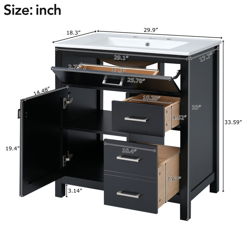 Lark Manor™ Modern Bathroom Vanity Sets | Wayfair