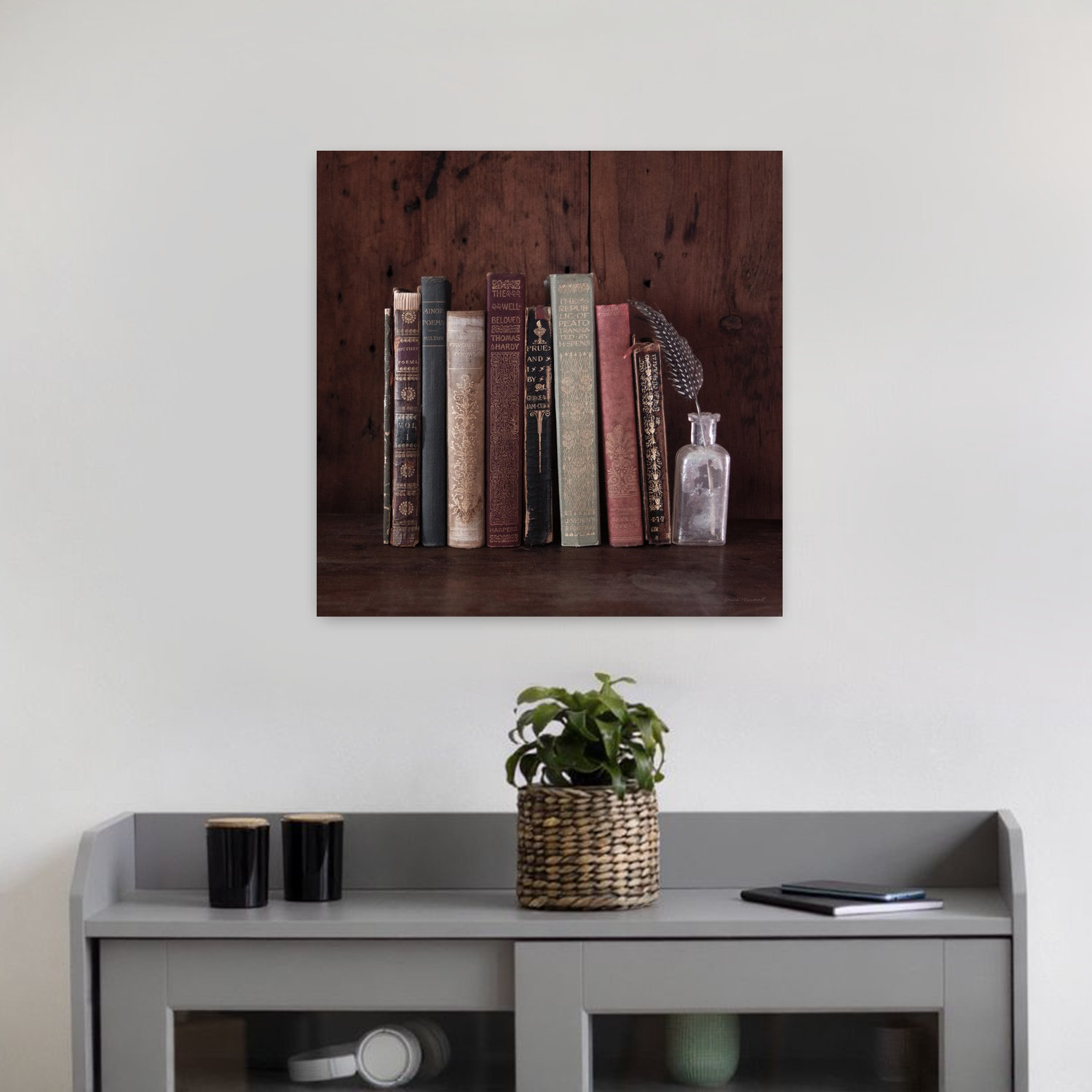 Alcott Hill® Vintage Quiet Study I With Books Photography Art | Wayfair