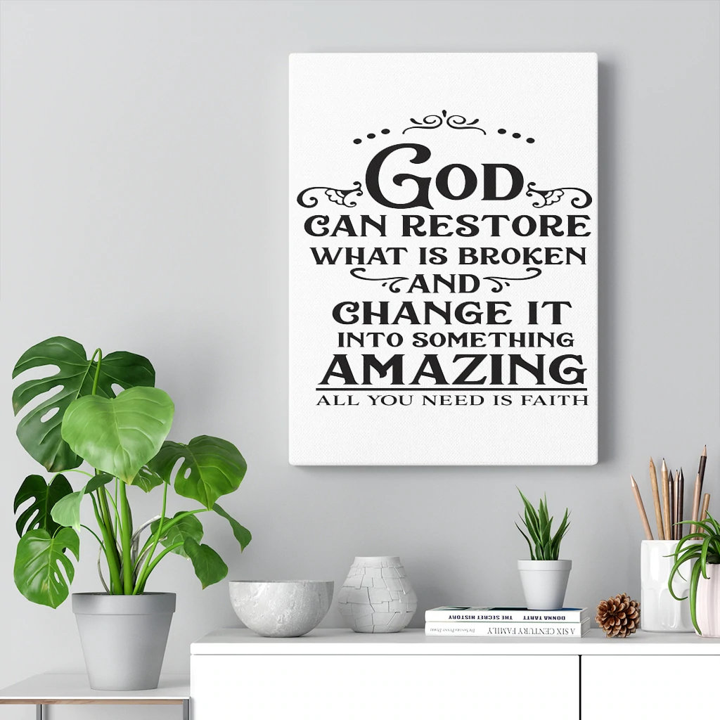Trinx God Can Restore Christian Wall Art Print Ready to Hang - Wayfair ...