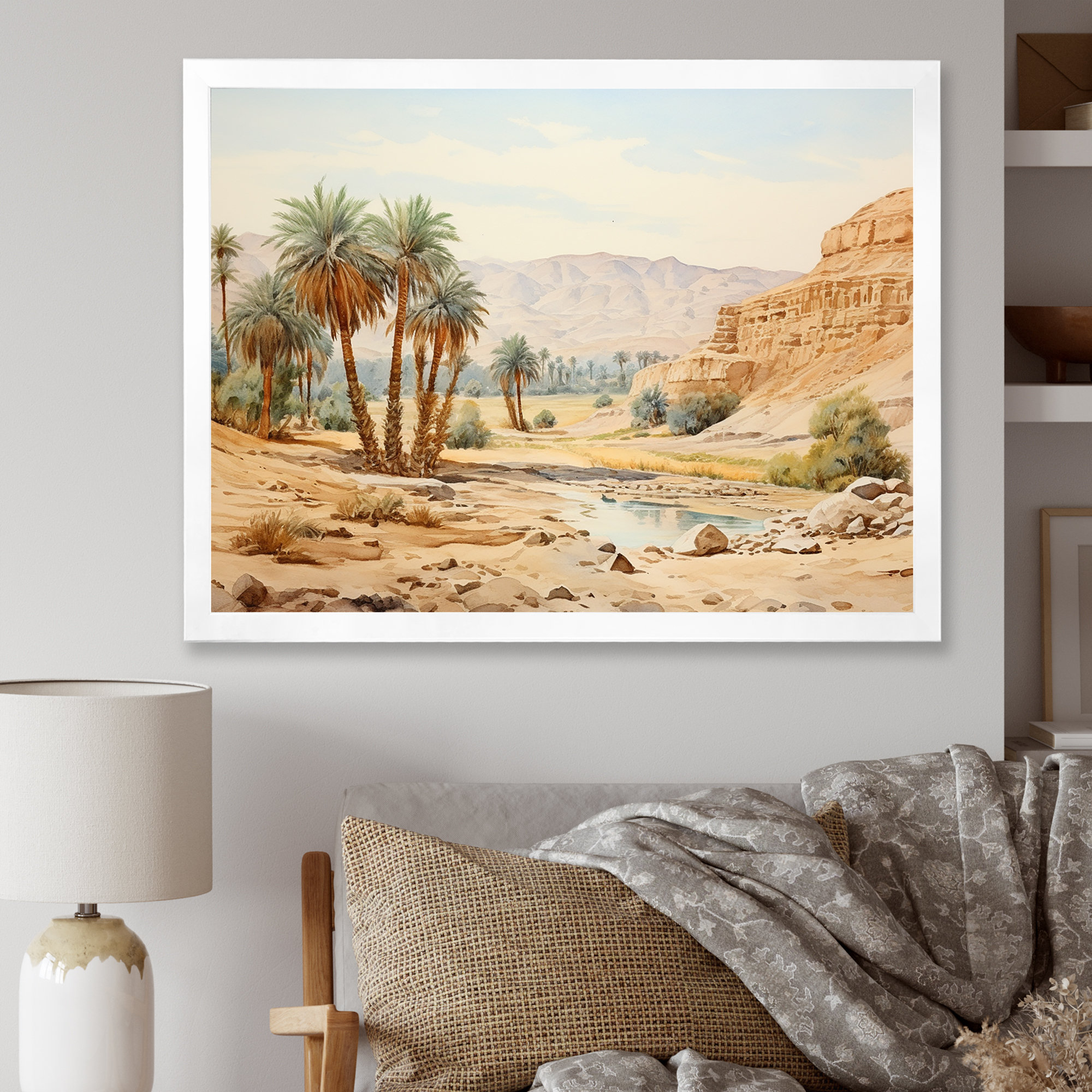 Foundstone™ Ancient Egyptian Desert Landscape I - Egypt Wall Art ...