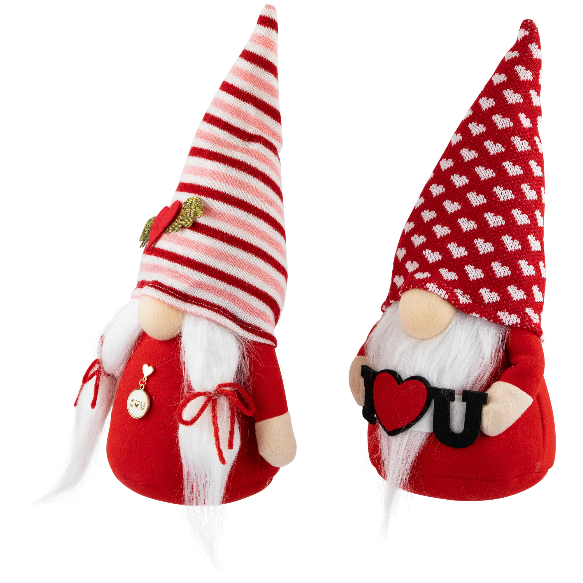 Northlight Seasonal Set Of 2 Red I Heart You Gnome Valentine's Day ...