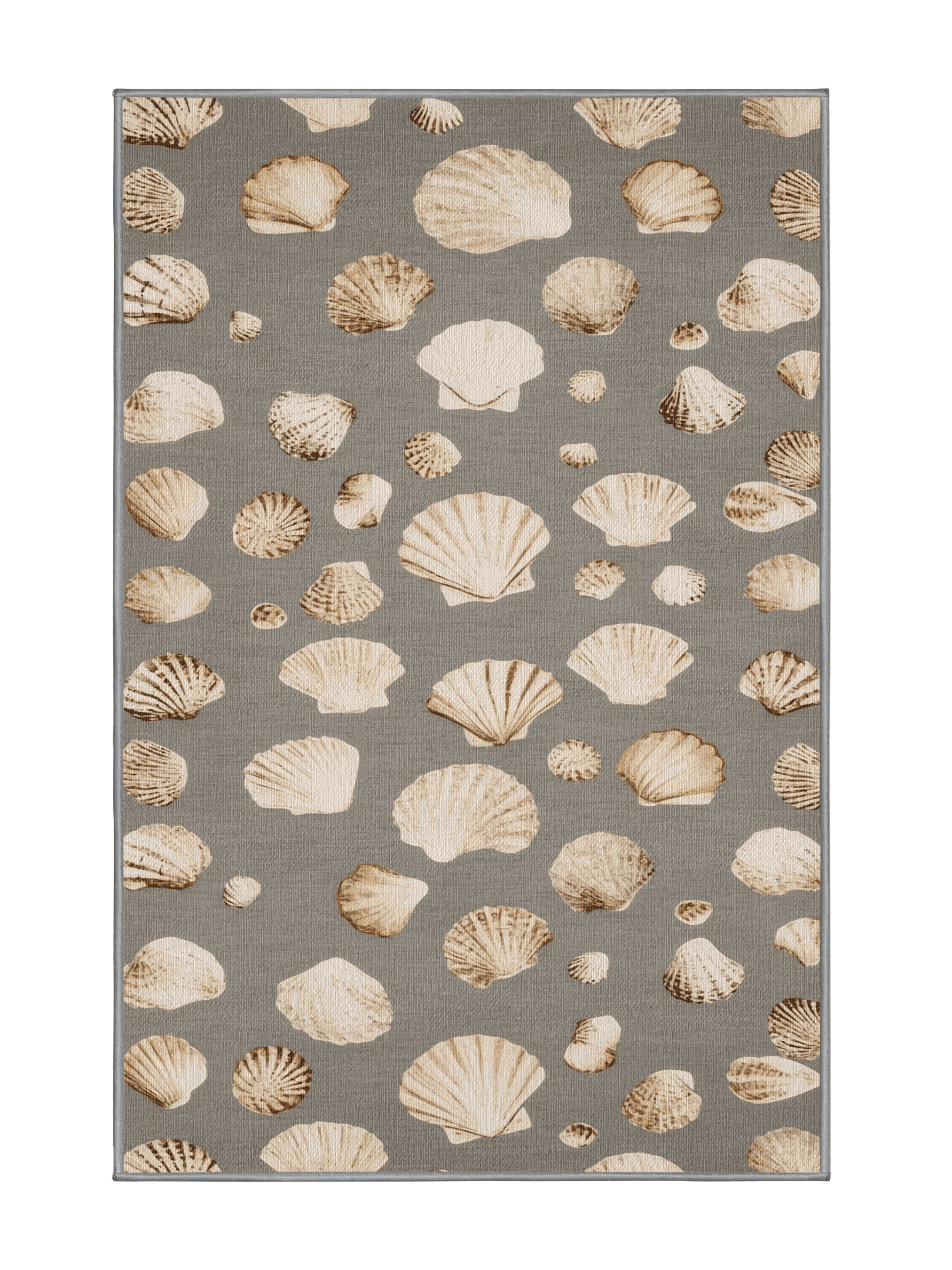 Rosecliff Heights Washable Shell Treasury Coastal Area Rug | Wayfair