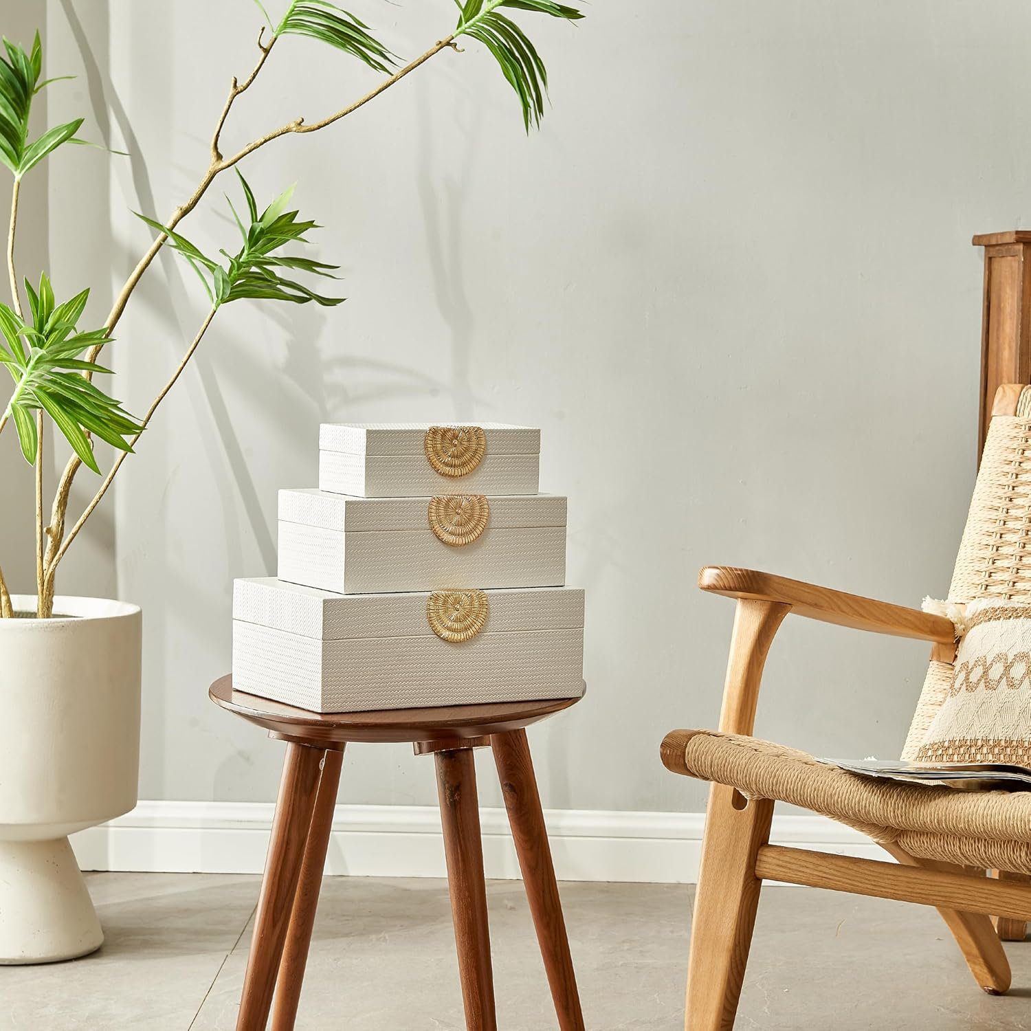 Everly Quinn Pack Of 3 Decorative Boxes, Modern Decorative Box ...