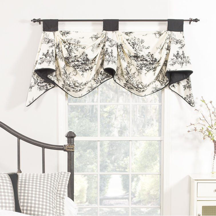 thomasville at home Nancy Toile Cotton Scalloped 41'' W Window Valance ...