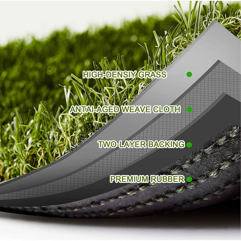 SHACOS Artificial Grass Turf Rugs and Rolls & Reviews | Wayfair