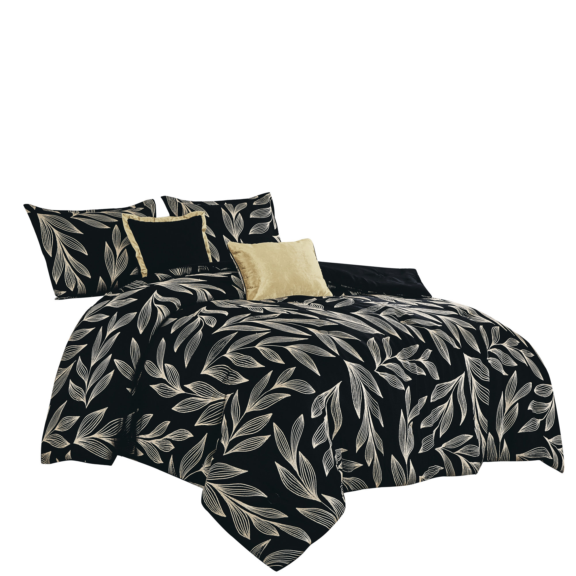 Elight Home Nehara Luxury 5 Piece Comforter Set | Wayfair