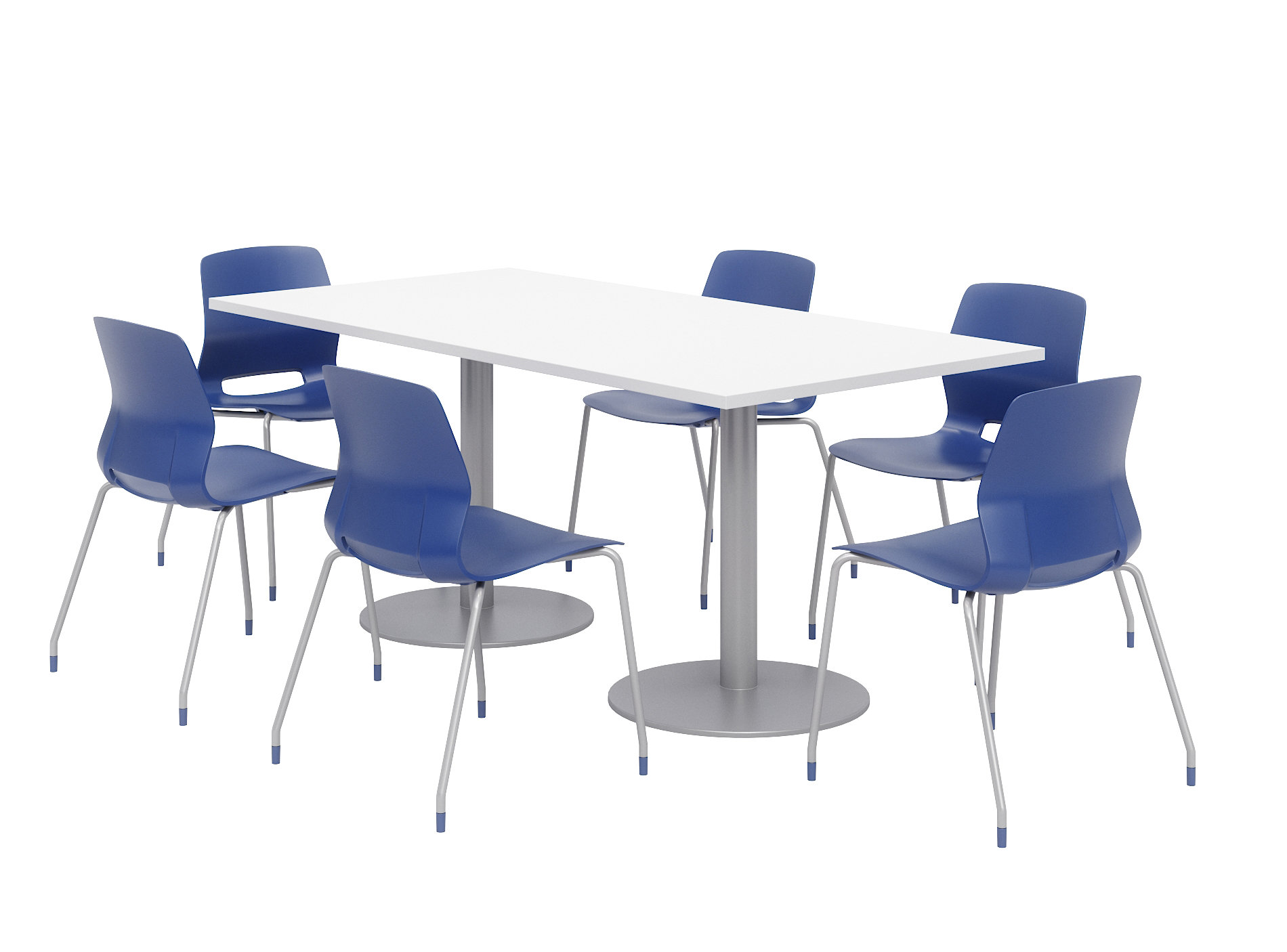 KFI Studios 72" L Rectangular Breakroom Table and Chair Set | Wayfair
