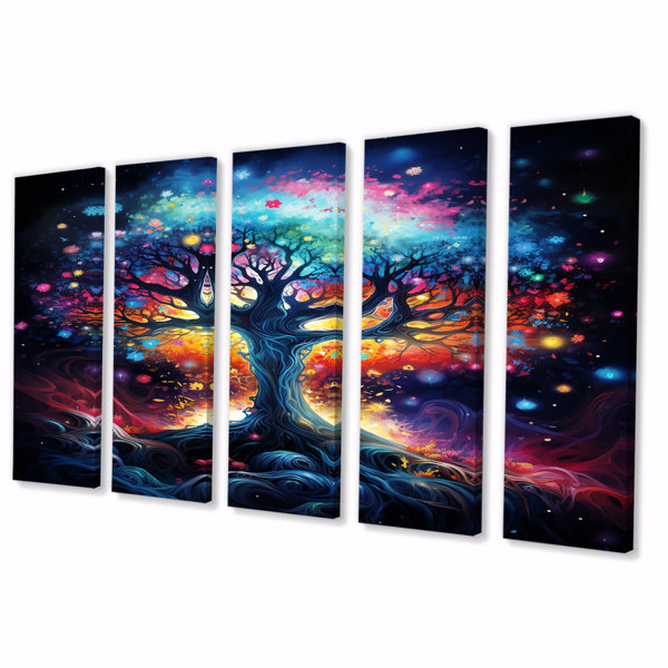 Lark Manor™ Magical Tree Of LIfe Rainbow Color Blast - Tree Wall Art ...