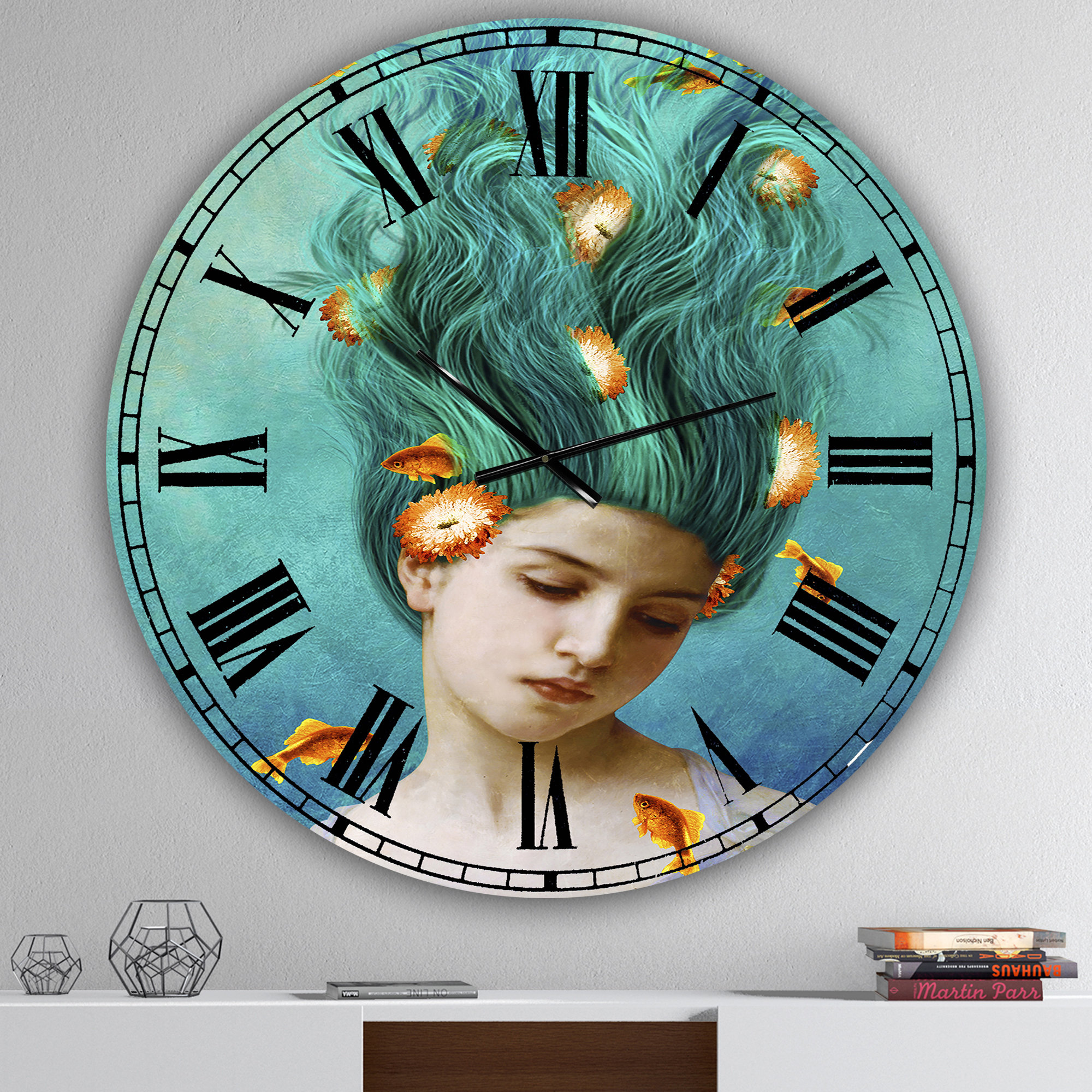 East Urban Home Sweet Allure - Large Modern Wall Clock | Wayfair